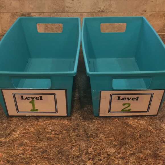 Storage & Organization | Teacher Storage Plastic Book Container Baskets ...
